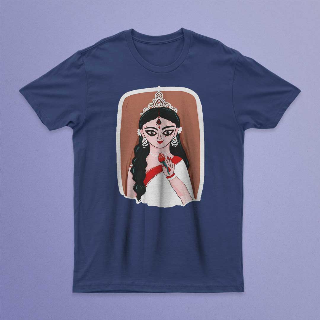Artistic Maa Durga T-Shirt - Bohurupi Shopping